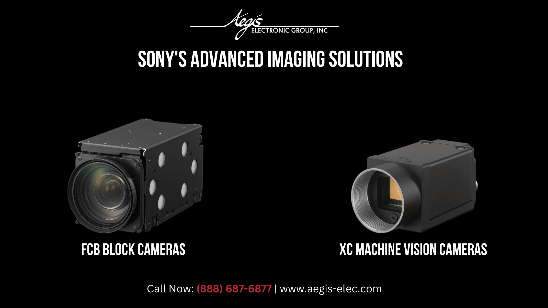Sony FCB Block Cameras & XC Machine Vision Cameras