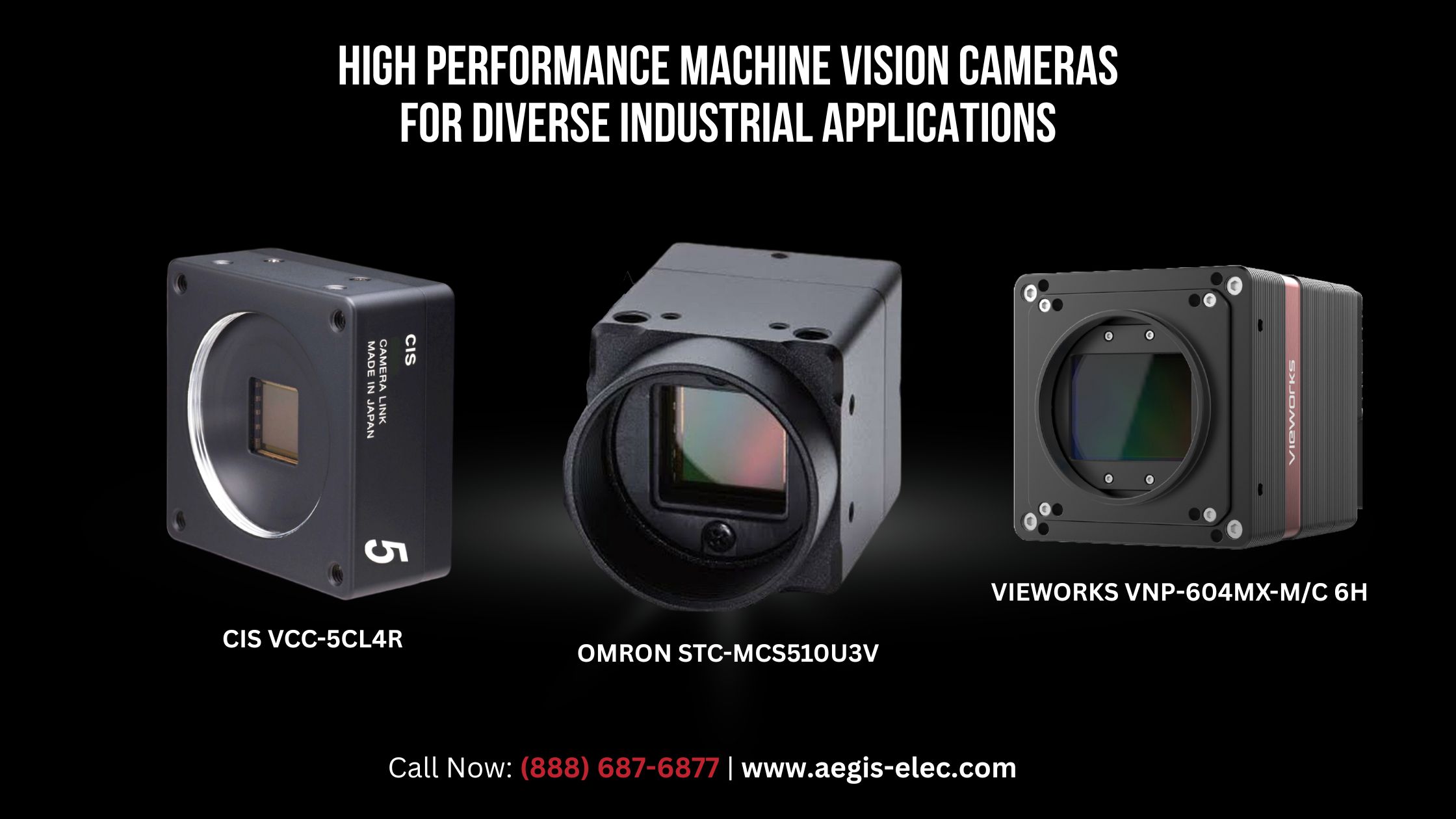 Machine Vision Cameras for Industrial Applications